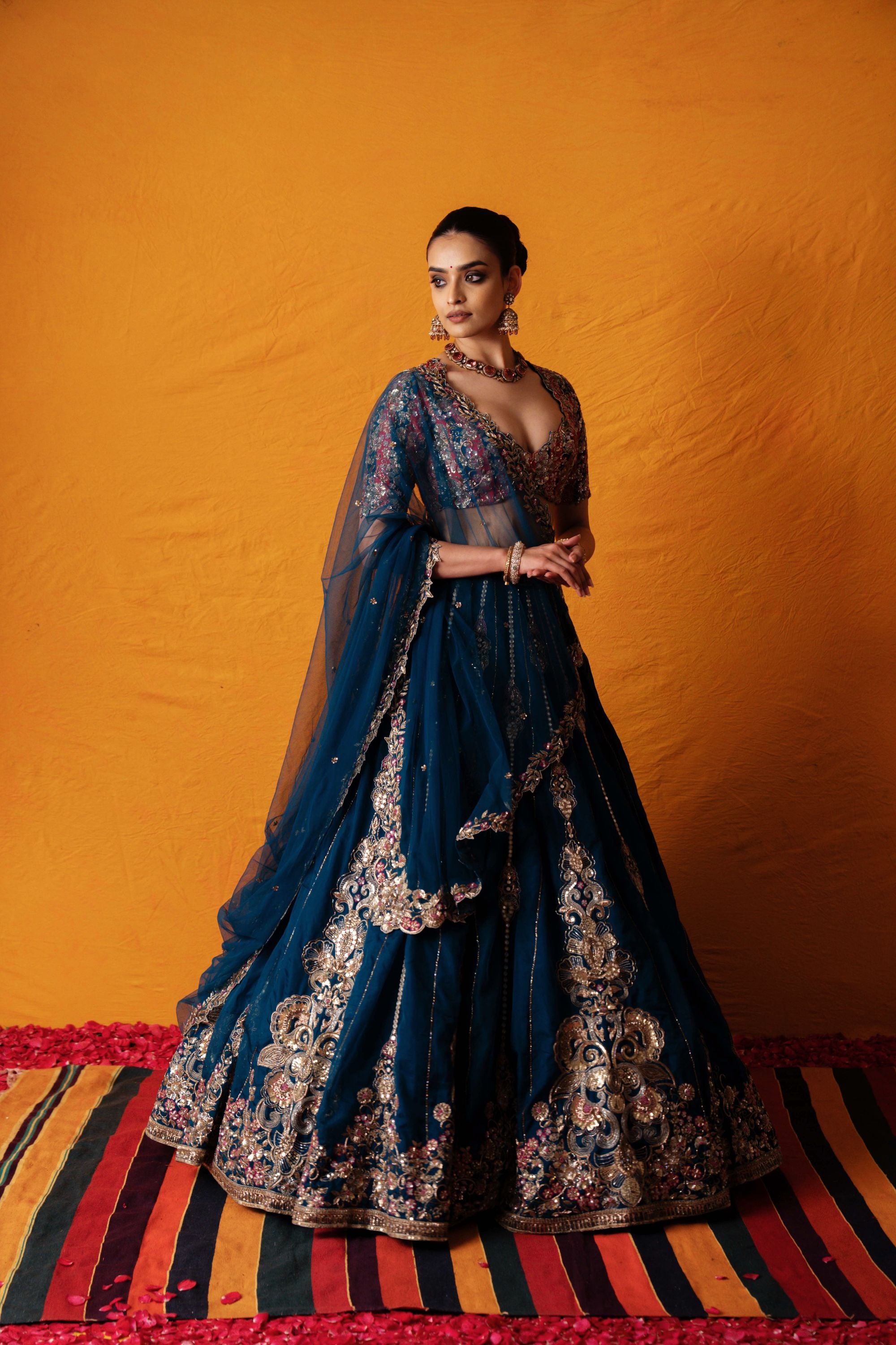 Neelambari Lehenga Set – Geethika Kanumilli